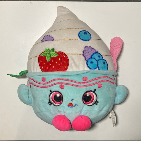 Shopkins | Toys | Rare Shopkins Yogurt Ice Cream Sundae Yochi 2 Plush ...